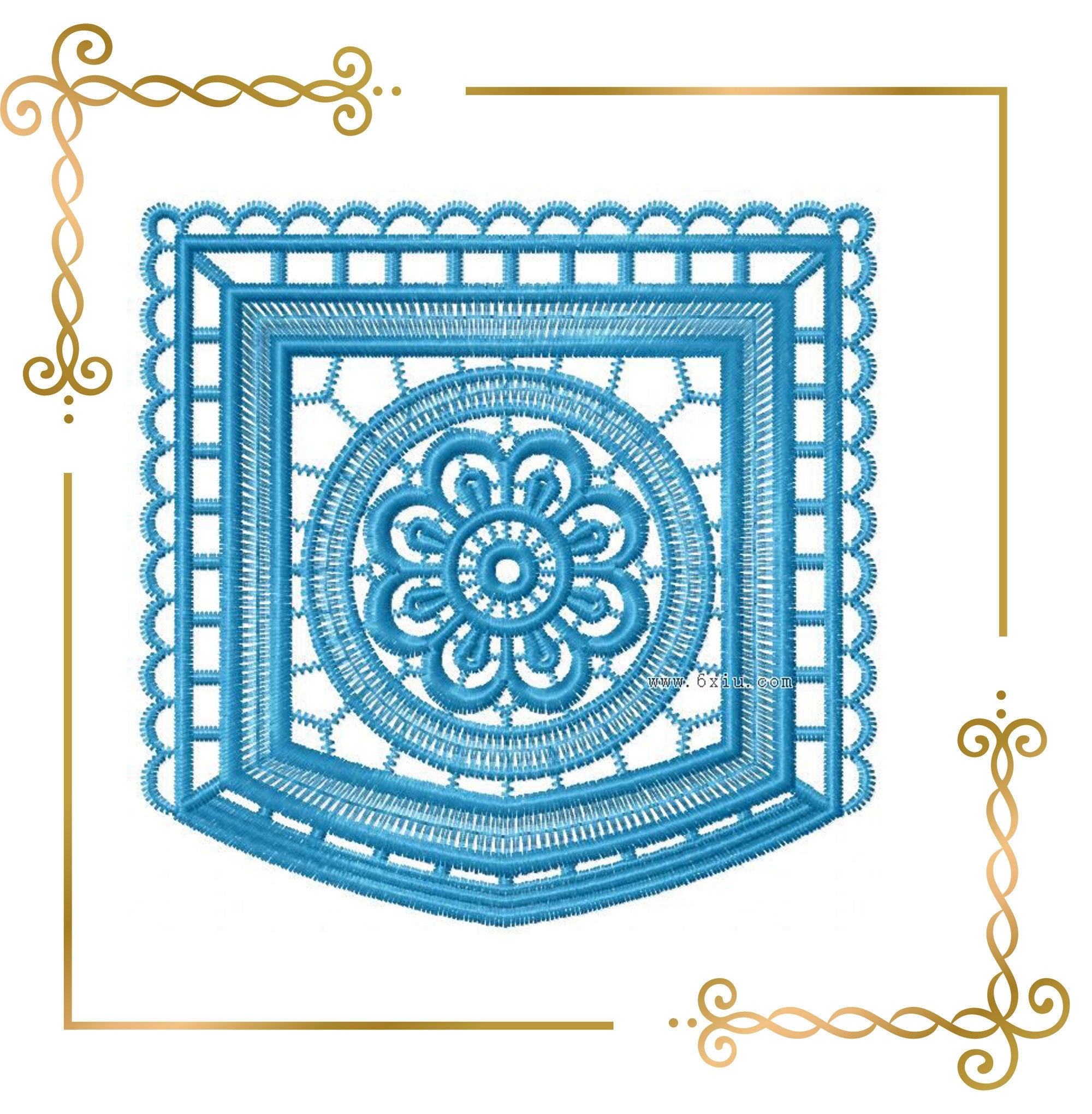 Lace and decorations Belgiumlace stripe on a pocket embroidery design ...